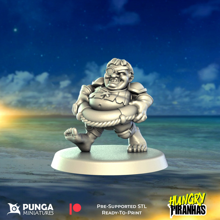 3D Printable Halfling Lineman 10 by Punga Miniatures