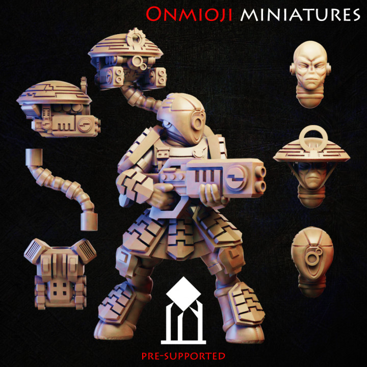 3D Printable Alien soldier by Stanislav Kuznetsov