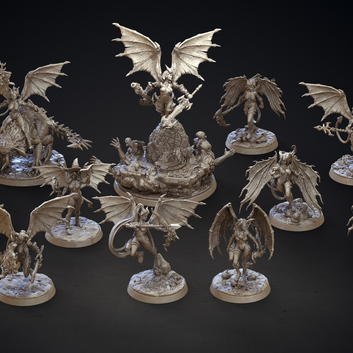 3D Printable Daughters of Lilith by Clay Cyanide Miniatures