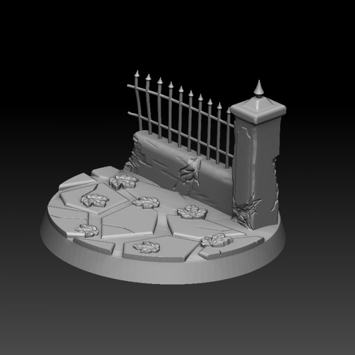 3D Printable 15 round Graveyard bases by Feed My 3dPrinter