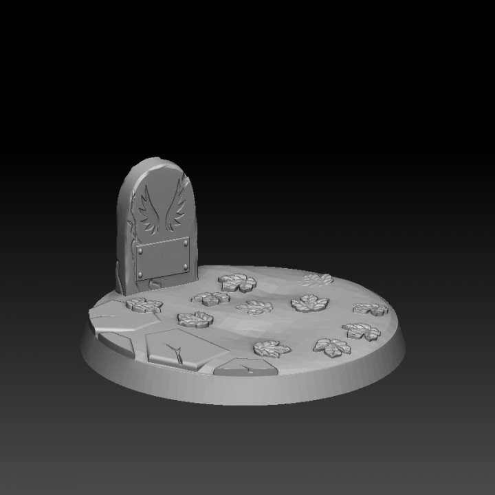 3D Printable 15 round Graveyard bases by Feed My 3dPrinter