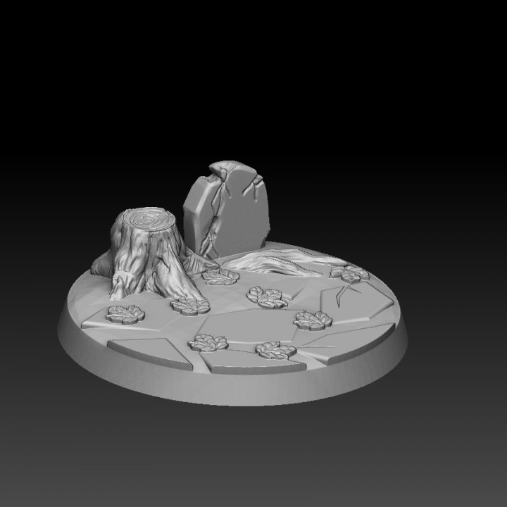 3D Printable 15 round Graveyard bases by Feed My 3dPrinter
