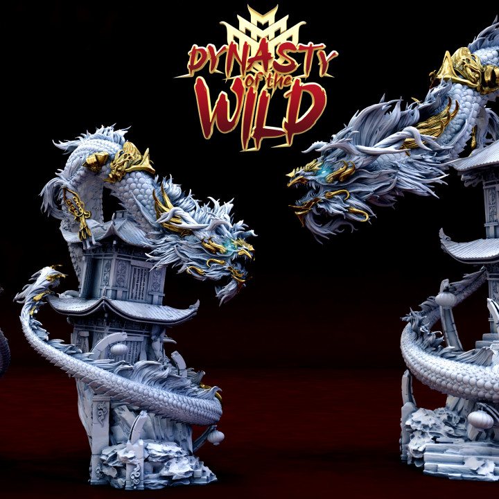 3D Printable Azure Dragon by Mini Monster Mayhem