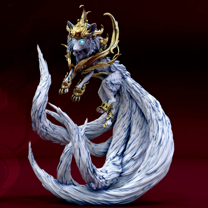 3D Printable Kitsune (pose 1 of 2) armored by Mini Monster Mayhem