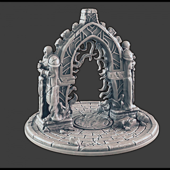 3D Printable Ancient Portal [Support-free] by Evan Carothers
