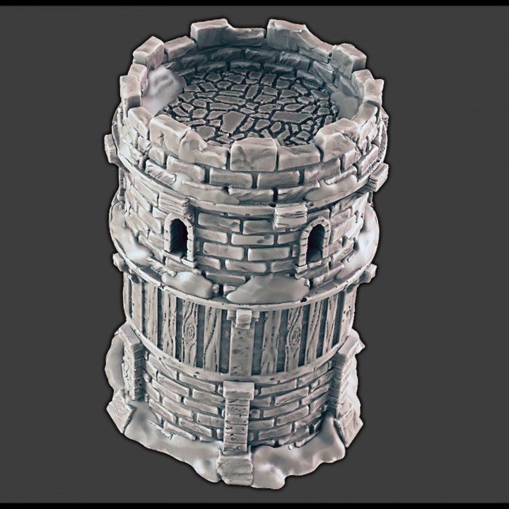 3D Printable Watchtower [Support-free] by Evan Carothers