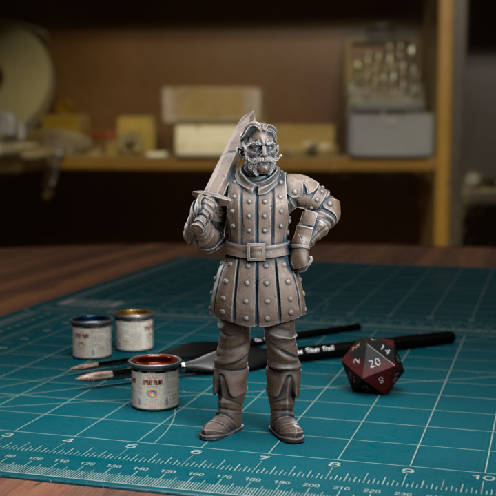 3D Printable City Guard 06 [Pre-Supported] by TytanTroll Miniatures