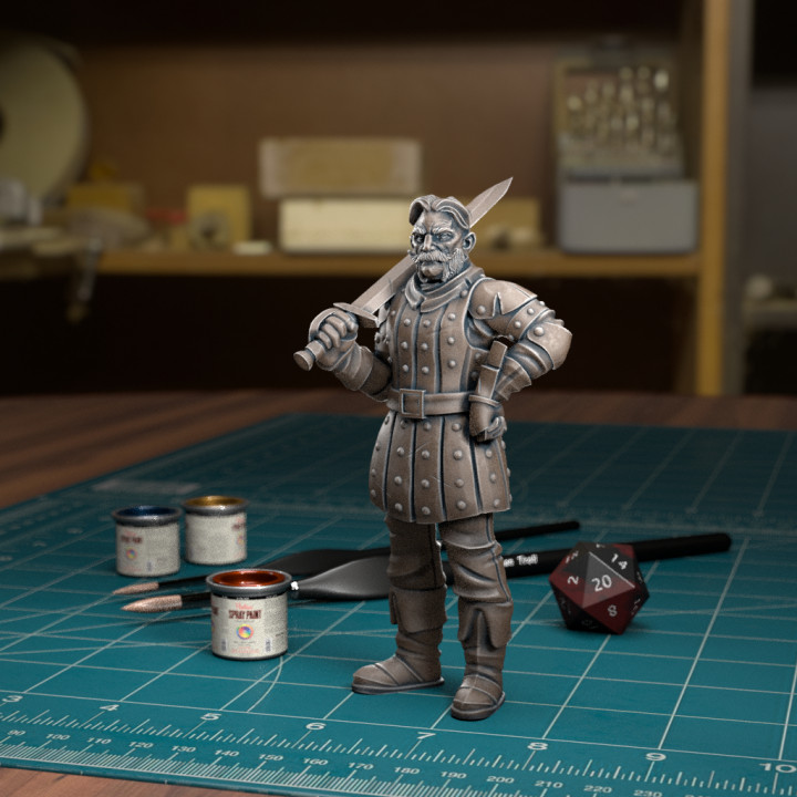 3D Printable City Guard 06 [Pre-Supported] by TytanTroll Miniatures