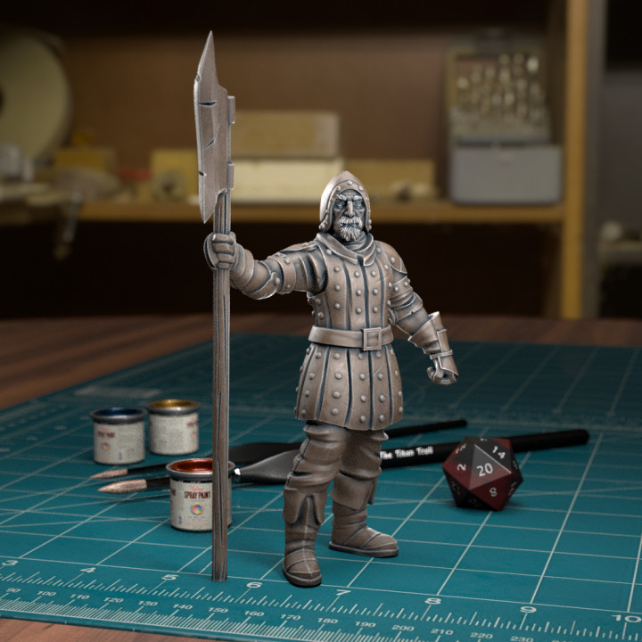 3D Printable City Guard 09 [Pre-Supported] by TytanTroll Miniatures
