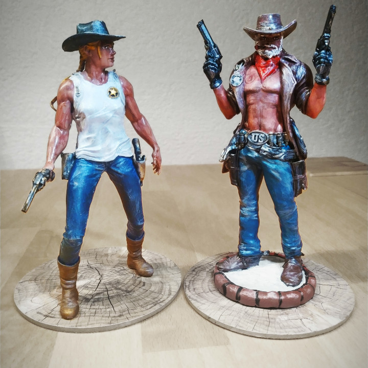 3D Printable Female Marshal Abby A. - Action Figure by Rudolf Arendt