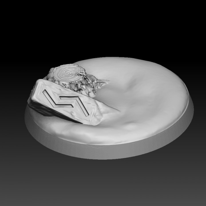 3D Printable 15 round Norse snow bases by Feed My 3dPrinter