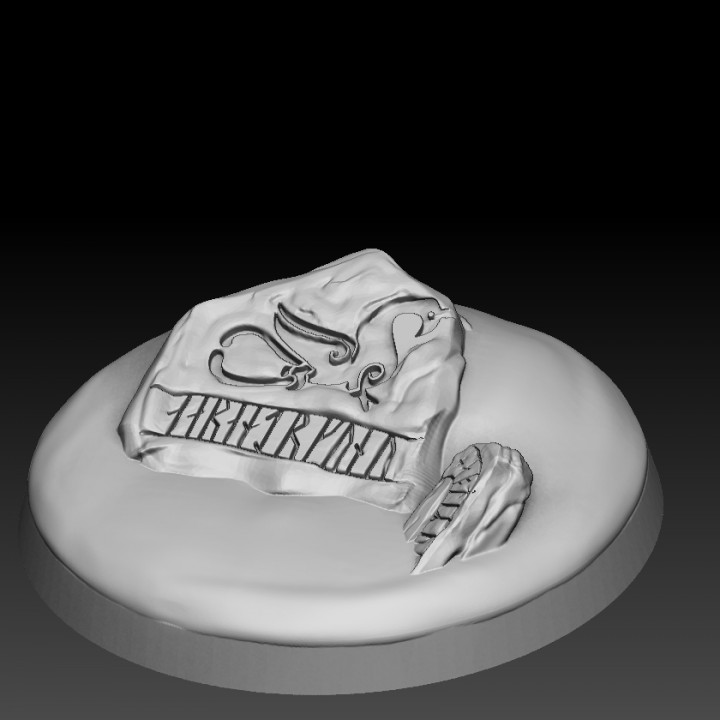 3D Printable 15 round Norse snow bases by Feed My 3dPrinter