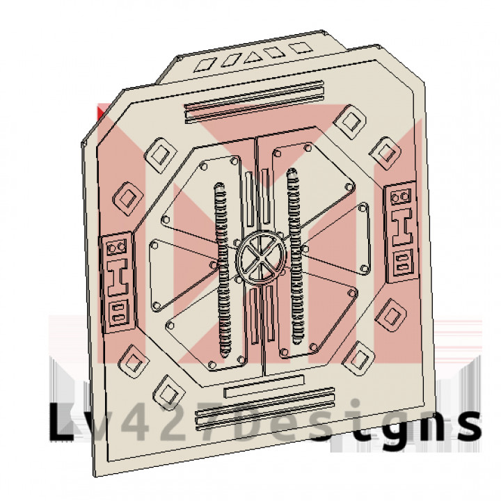 3D Printable Sci Fi Corridor - Airlock by Mark