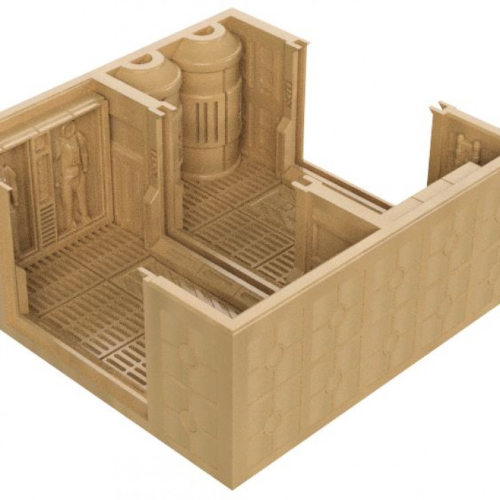 3D Printable Sci Fi Corridor - Airlock by Mark