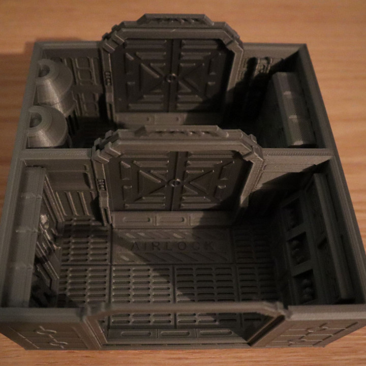 3D Printable Sci Fi Corridor - Airlock by Mark