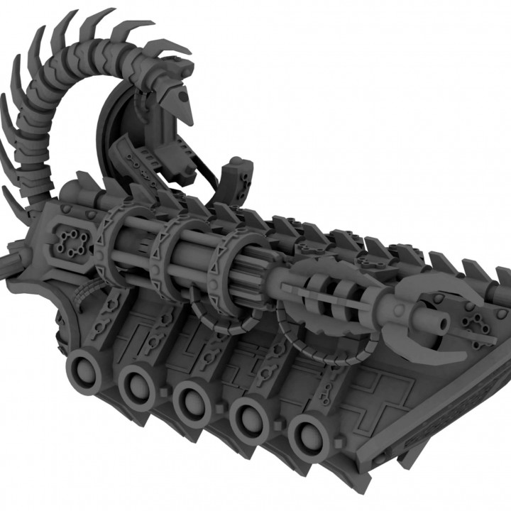 3D Printable Tomb Guardians Troop Transport (Sci Fi Necromancer Robots ...