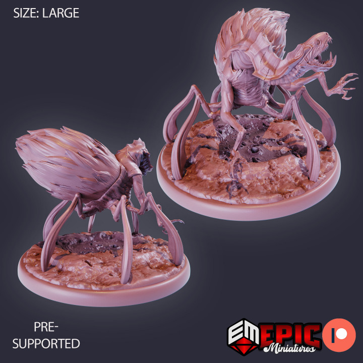 3D Printable Neogi / Dune Crawler / Desert Encounter by Epic-Miniatures
