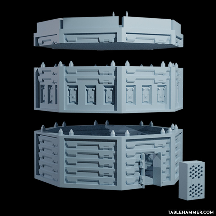 3D Printable Control tower by Tablehammer