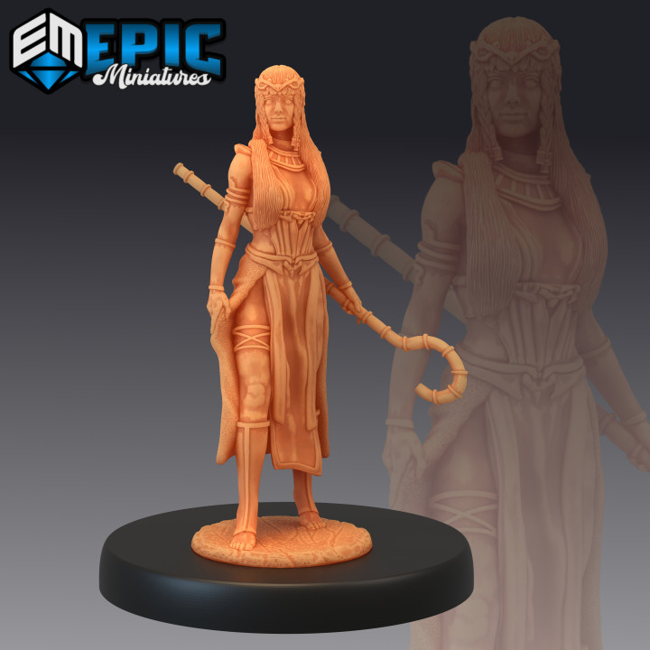 3D Printable Priestess of Anubis / Pharaohs Servant / Death Shaman ...