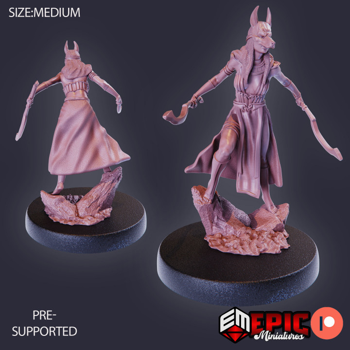 3D Printable Priestess of Anubis Set / Pharaohs Servant / Death Shaman ...