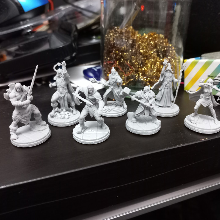 3D Print of 38 miniatures - complete RPG base game - MASTERS OF ...