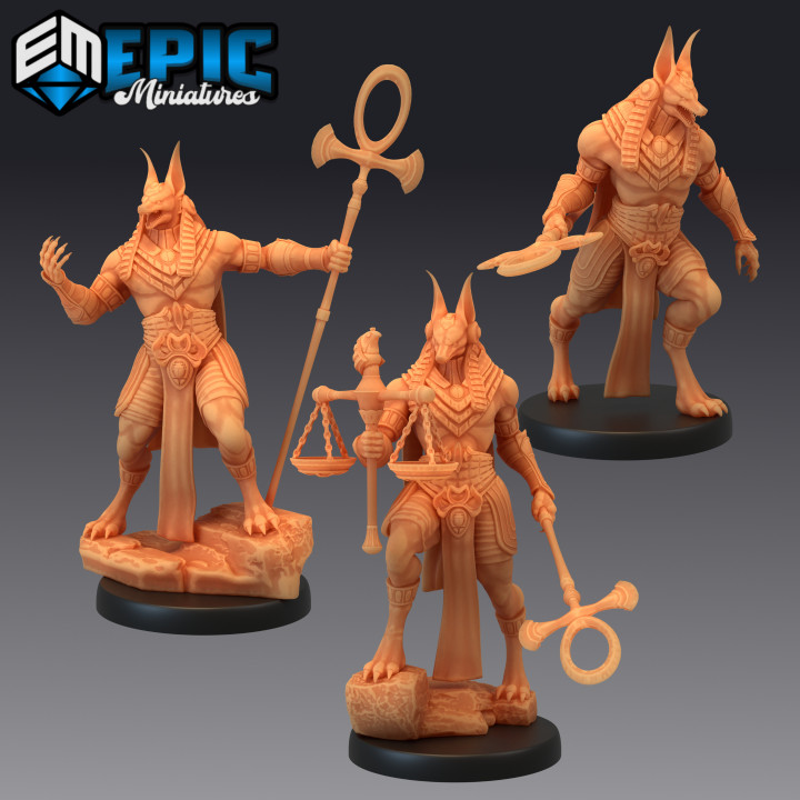 3D Printable Anubis Avatar Set / God of Death / Egyptian Deity by Epic ...