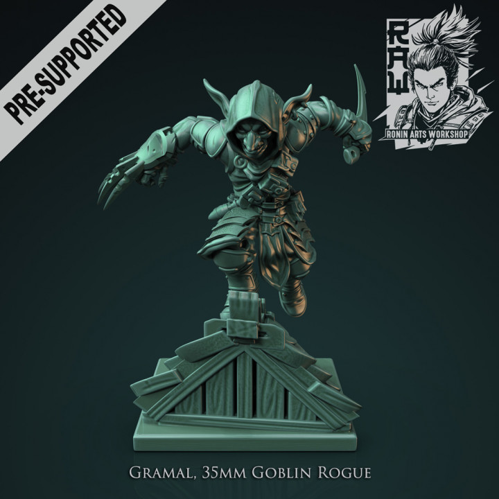 3D Printable Gramal - Globlin Rogue by Ronin Arts Workshop