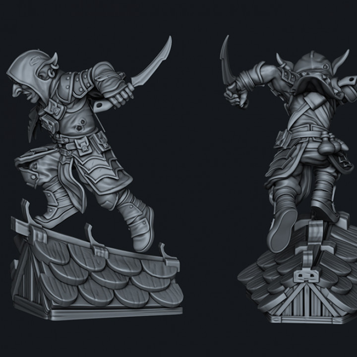 3D Printable Gramal - Globlin Rogue by Ronin Arts Workshop