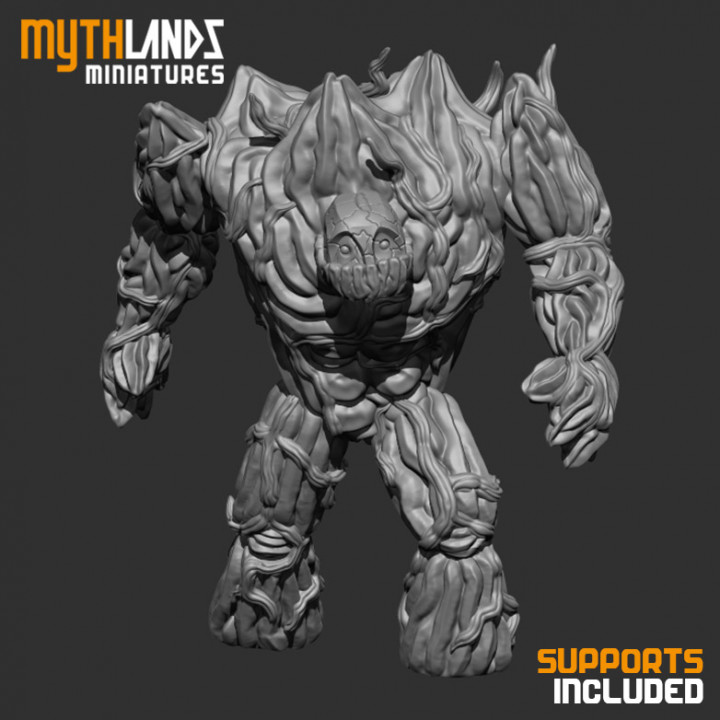 3D Printable Earth Elemental by Mythlands Miniatures