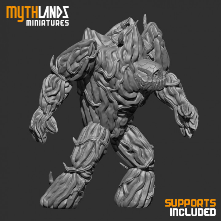 3D Printable Earth Elemental by Mythlands Miniatures