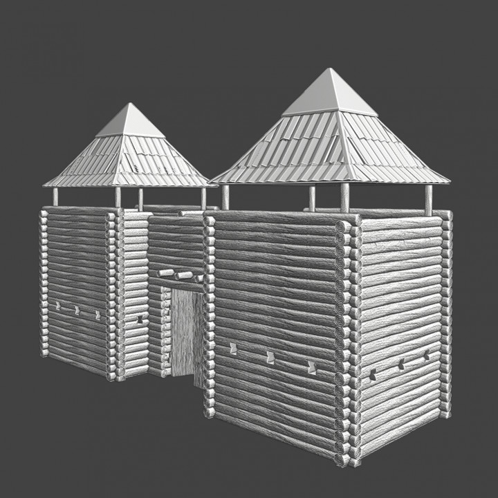 3D Printable Medieval Russian Fortress heavy gate by Northern Crusades ...