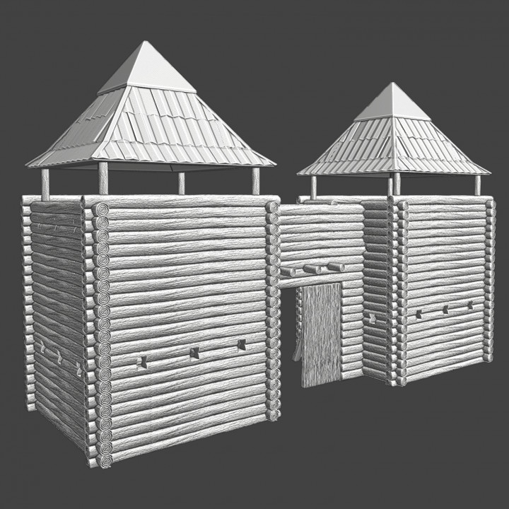 3D Printable Medieval Russian Fortress heavy gate by Northern Crusades ...