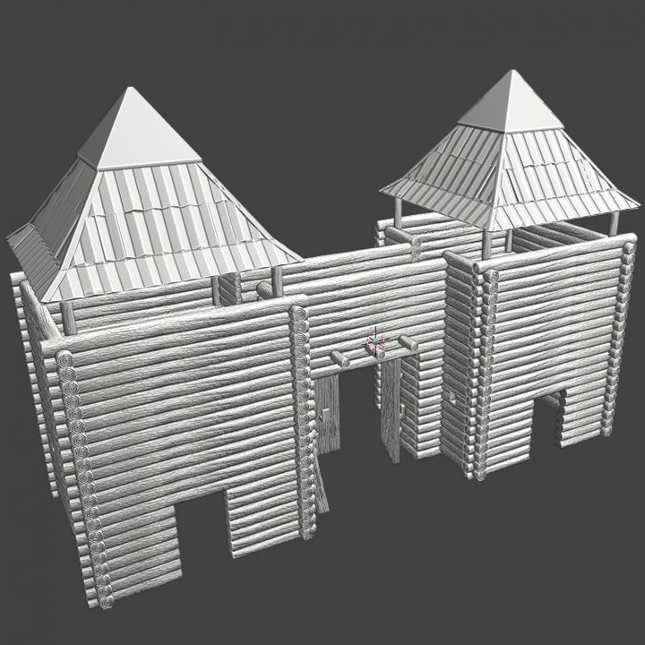 3D Printable Medieval Russian Fortress heavy gate by Northern Crusades ...