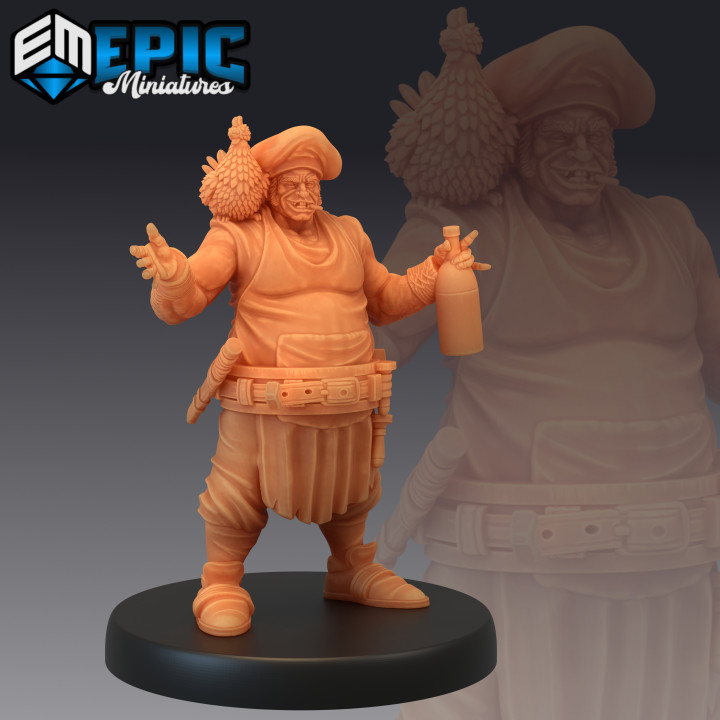 3D Printable Drunk Cook Set / Fighting Butcher / Villager / Human ...