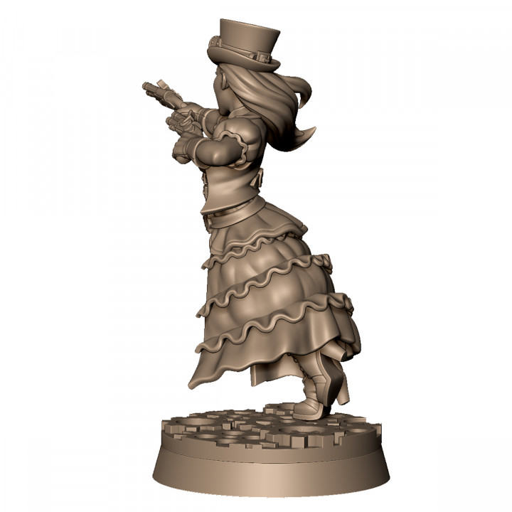 3D Printable Female steampunk gunner by Willy Kao