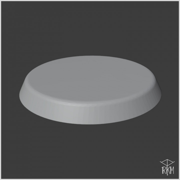 3D Printable Basic base for Rotten Key Miniatures by Rotten Key