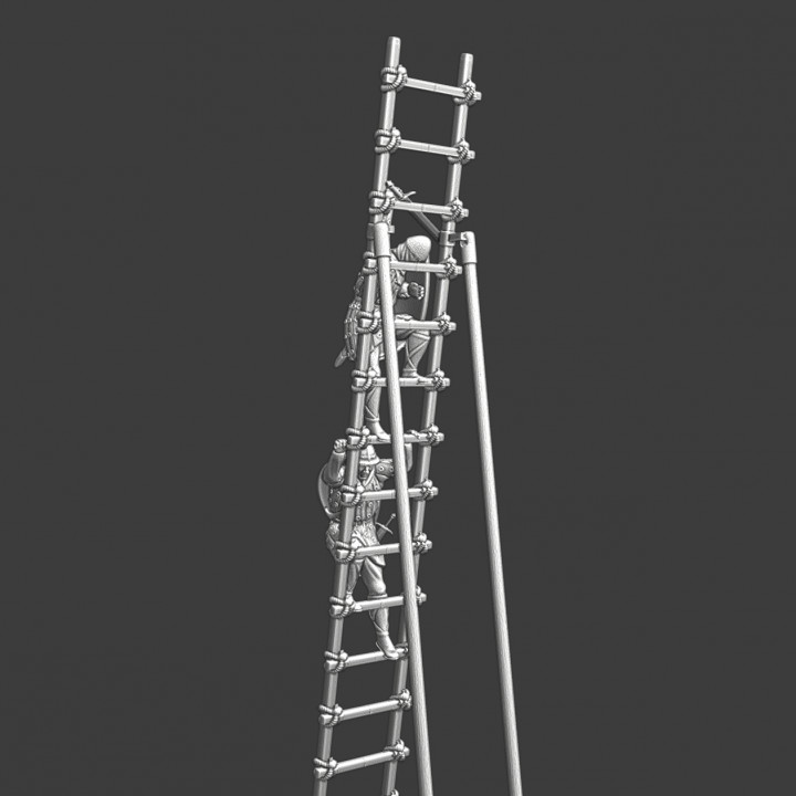 3D Printable Medieval siege ladder with crew by Northern Crusades ...