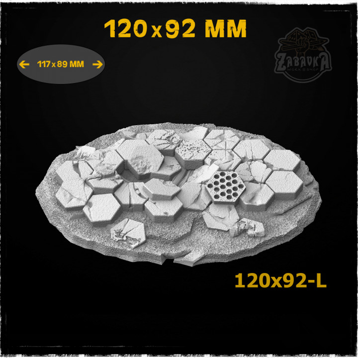 3D Printable Hex Tiles Base Toppers by Zabavka Workshop