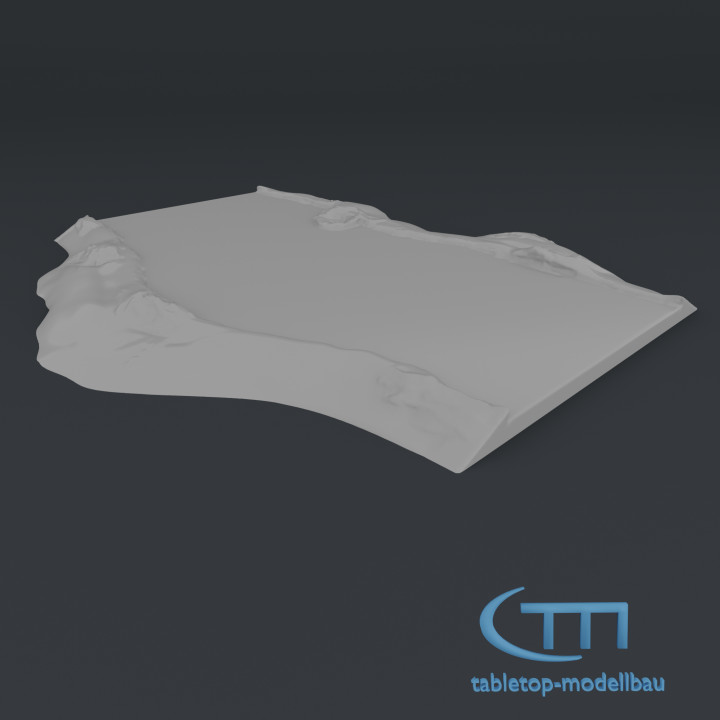 3D Printable Straight 2 modular river by Jörg Cappel