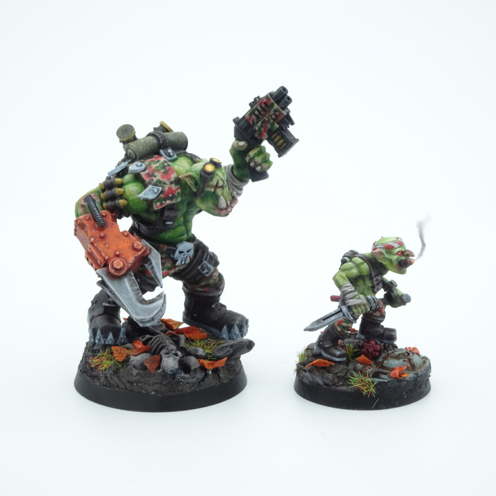 3D Print of Sci-Fi Orc Commando Starter Set by tomwahli