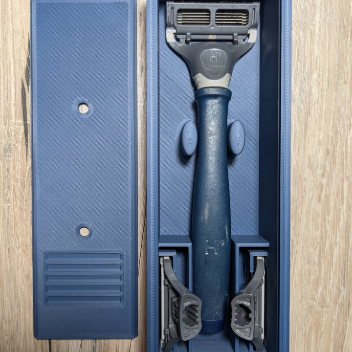 3D Printable Harry Razor Travel Case by jordan wagner