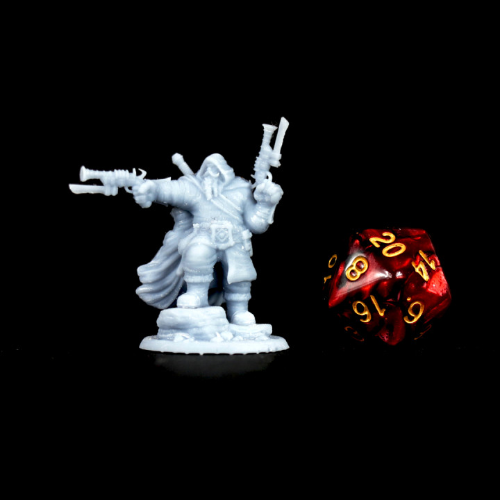 3D Printable Dwarf Gunslinger by clynche art