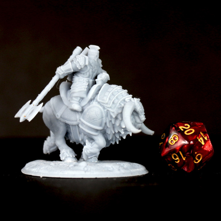 3D Printable Dwarf mount 3 poses by clynche art