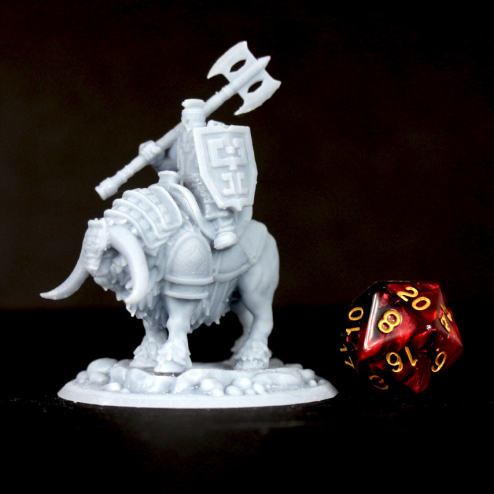 3D Printable Dwarf mount 3 poses by clynche art