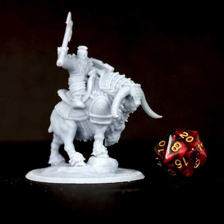 3D Printable Dwarf mount 3 poses by clynche art