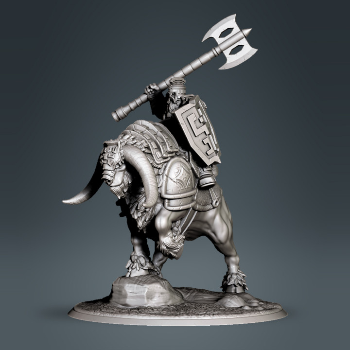 3D Printable Dwarf mount 3 poses by clynche art