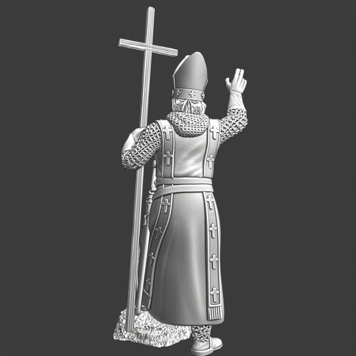 3D Printable Medieval Bishop Absalon preaching by Northern Crusades ...