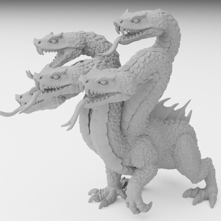 3D Printable Hydra Miniature (32mm, modular) by Juhász Gergely
