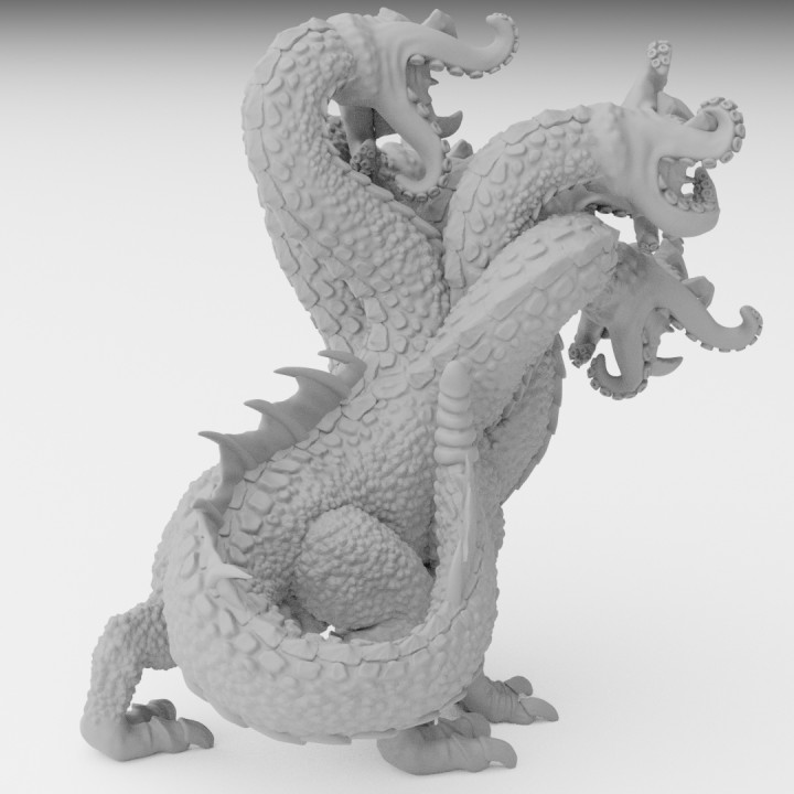 3D Printable Hydra Miniature (32mm, modular) by Juhász Gergely