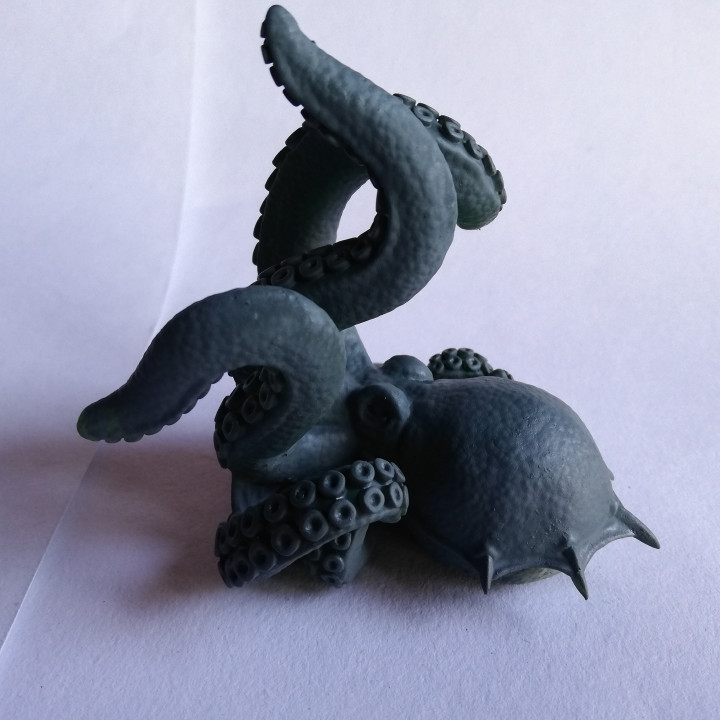 3D Printable Kraken Miniature (32mm) by Juhász Gergely